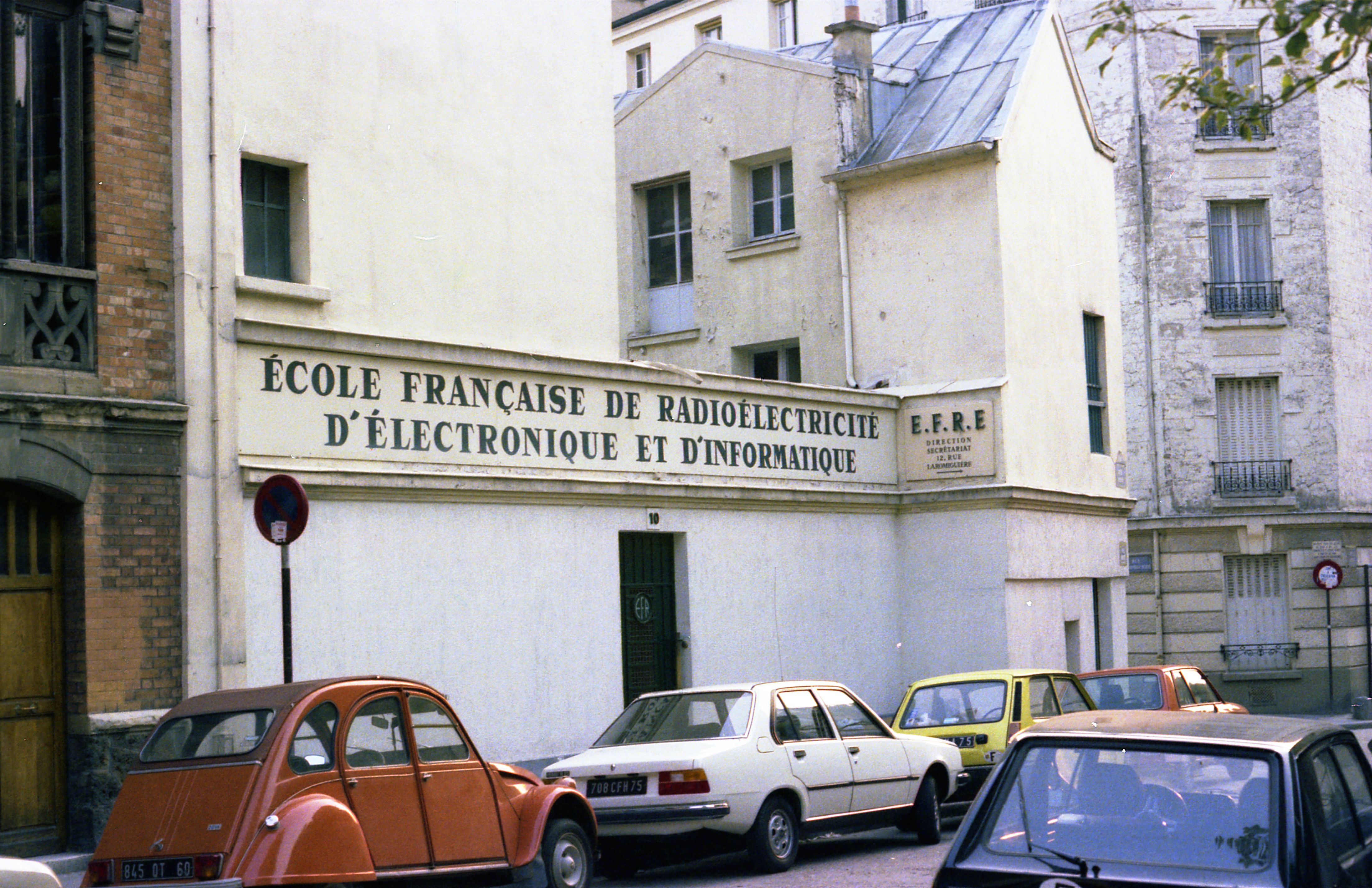 Professeurs de l'EFREI 1980
